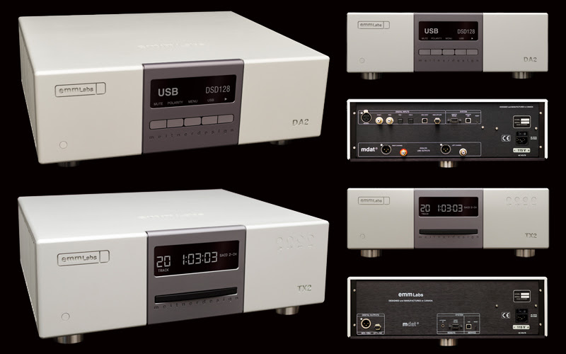 EMM Labs: Convertitore DA2 e meccanica CD/SACD TX2 – CHF – COSTRUIRE HIFI
